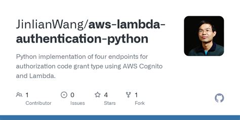 Github Jinlianwangaws Lambda Authentication Python Python Implementation Of Four Endpoints