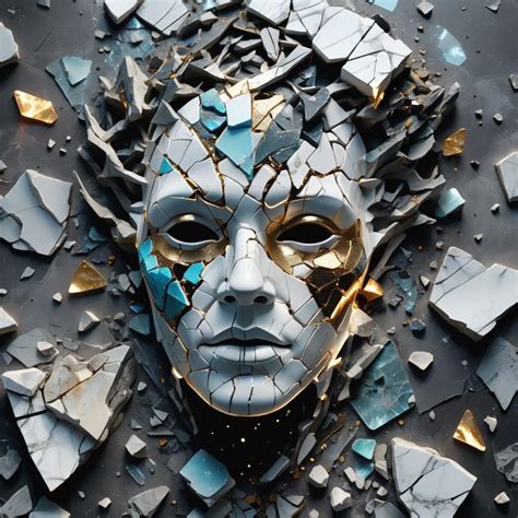 Shattered Mask Ai Generated Artwork Nightcafe Creator