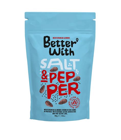 Almonds Better With Salt And Pepper 140g Better With Almonds