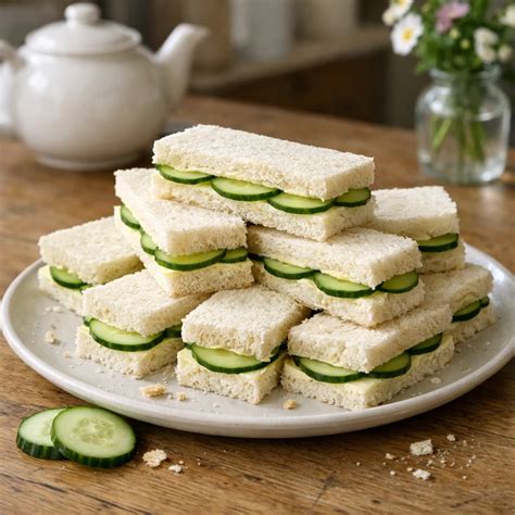 Traditional English Cucumber Sandwiches Recipe Itsonlyrecipes