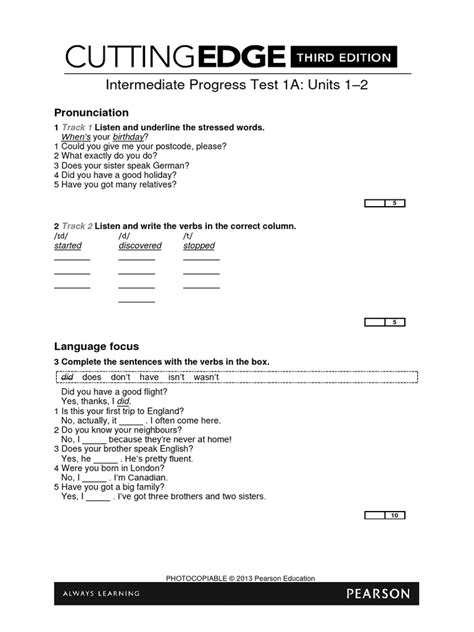 Ce3 I U1 2 Testa Pdf English Language Languages