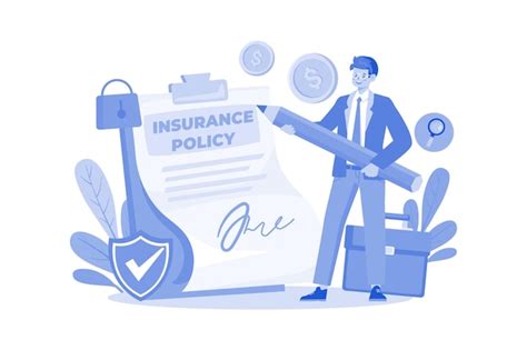 Premium Vector Insurance Policy Providing A Detailed Coverage Plan