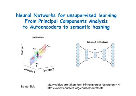 Pdf Neural Networks For Unsupervised Learning From Principal