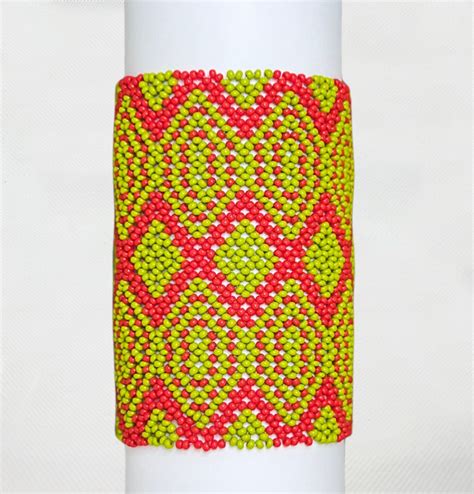 Indigenous Beaded Bracelet Kayapó People From Brazil