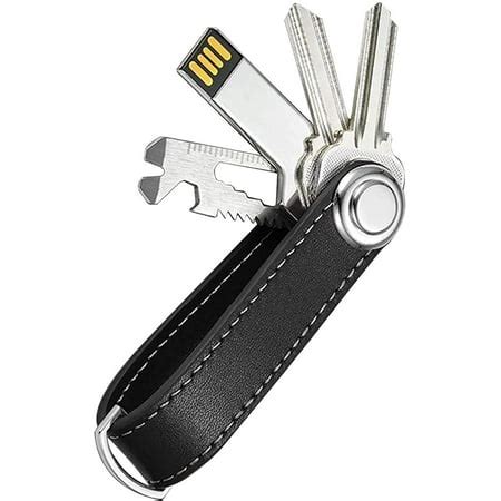 Key Organiser Compact Key Holder Leather Keychain Hand Crafted Smart