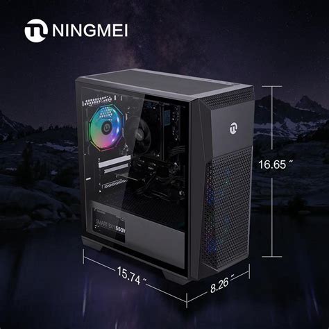 Ningmei Gaming Pc Desktop Amd Ryzen 7 5700g Up To 46ghz Cpu 6rgb