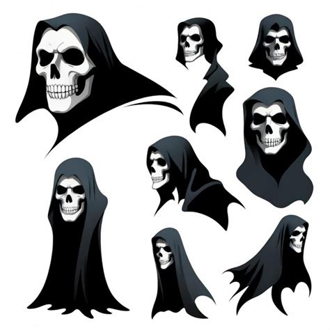 Phantom Vector Set White Background Isolated Premium Ai Generated Vector