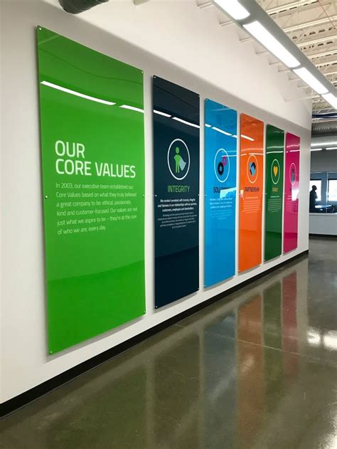 7 Core Values Ideas Office Wall Design Office Wall Graphics Office Interior Design
