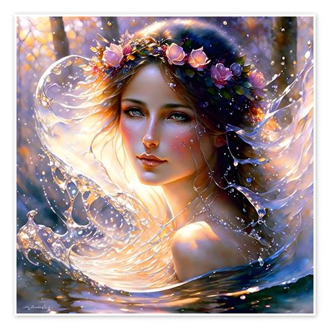 Water Nymph Delena Dudina En Poster Tableau Sur Toile Et Plus