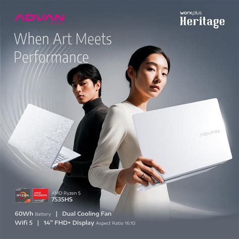 Jual Advan Workplus Heritage Amd Ryzen 5 7535hs 8gb 512gb 14 Wuxga Ips