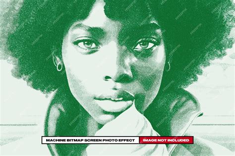 premium psd machine bitmap screen photo effect