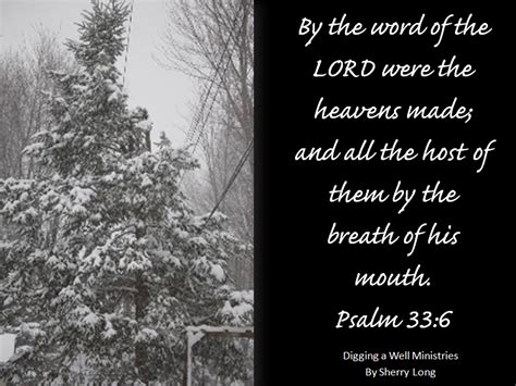 Digging a Well Ministries: BY THE BREATH OF GOD