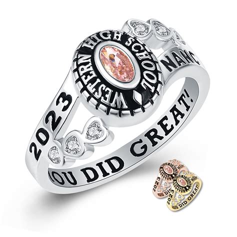 Mementos Pjm Custom Womens Class Rings Sterling Silver For High School