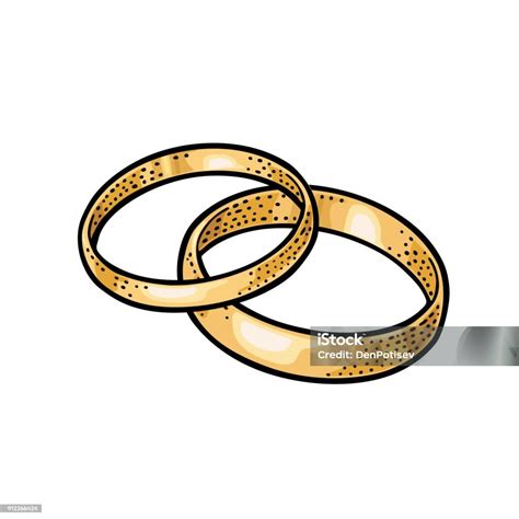 Eheringe Klassisch Schwarz Vektorgravur Illustrationen Stock Vektor Art Und Mehr Bilder Von