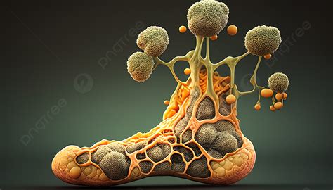 Plant Root System 3d Background Bacteria And Fruit Cells Picture Of