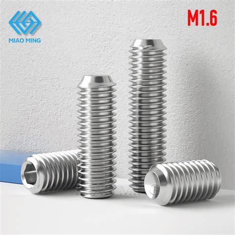 M16 Bolt Stainless Steel 304 Hex Screw Allen Key Grub Skru Flat Alien