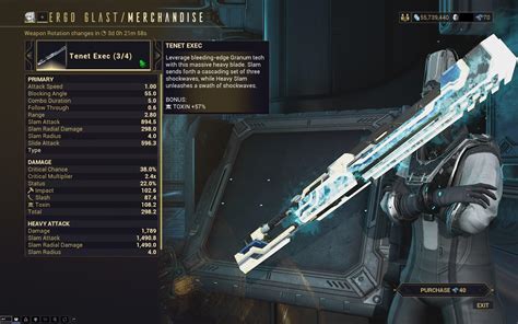 Tenet Exec With 57 Toxin On Pc Rwarframe