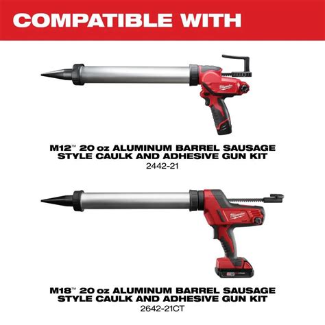 Milwaukee 20 Oz Clear Barrel Sausage Conversion Kit