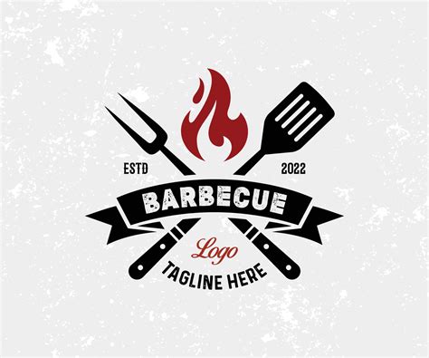 Barbecue Logo Design Template Grill Barbeque Barbecue Bbq Logo Design