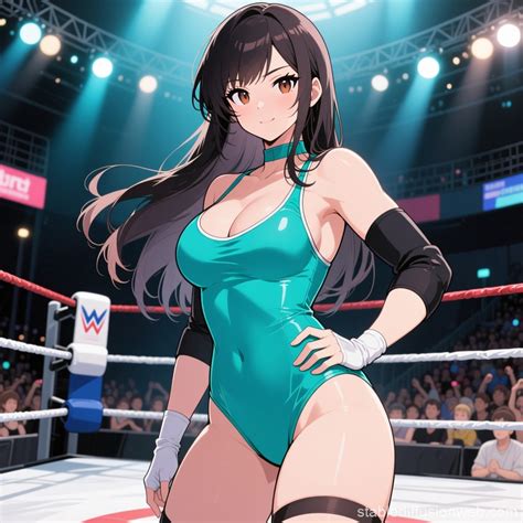 Anime Wrestler In Teal One Piece Stable Diffusion Online