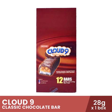 Cloud 9 Classic Chocolate Bar 1 Box 12 Bars X 28g Biggrocer