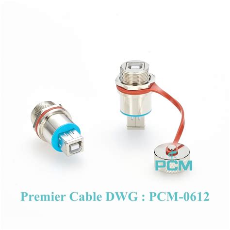 Ruggedized Ip67 Waterproof Usb 2 0 B Female To B Female Panel Mounting Adapter Expore China