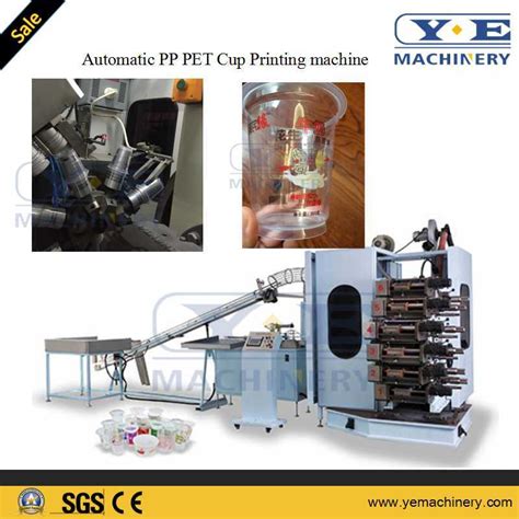 Automatic Pp Pet Plastic Disposable Cup Offset Printing Machine
