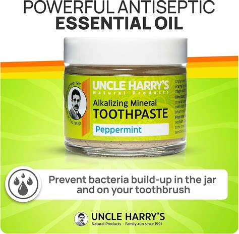 Uncle Harrys Peppermint Remineralizing Toothpaste Vegan And Fluoride