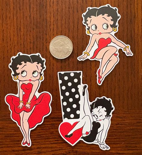 Set Of Beautiful Stickers Betty Boop 7 Etsy