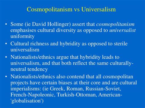 Ppt Cosmopolitanism And The Nation State Powerpoint Presentation