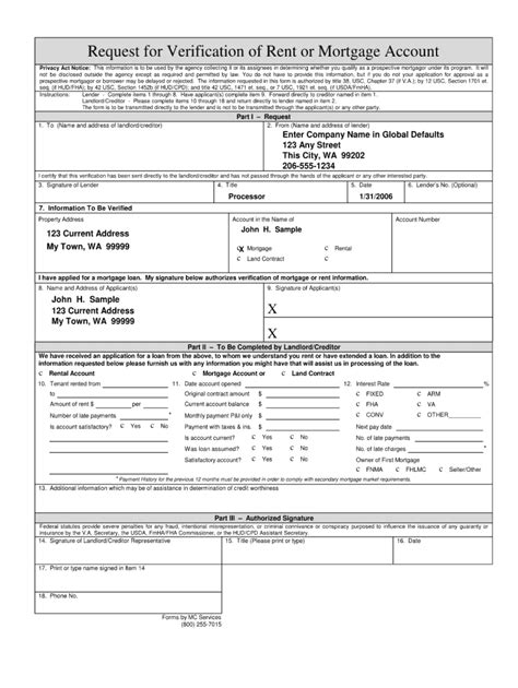 Verification Of Rent Form 2020 Fill And Sign Printable Template