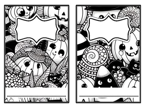 20 Candy Corn Zentangle Notebook Covers Candy Corn Coloring Pages