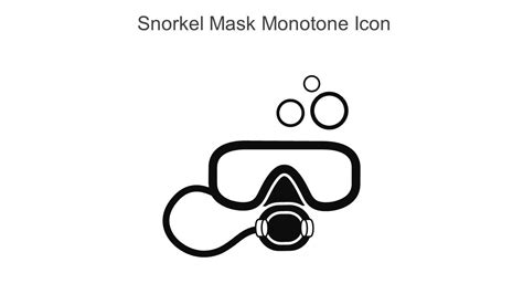 Snorkel Mask Monotone Icon In Powerpoint Pptx Png And Editable Eps Format PPT Sample
