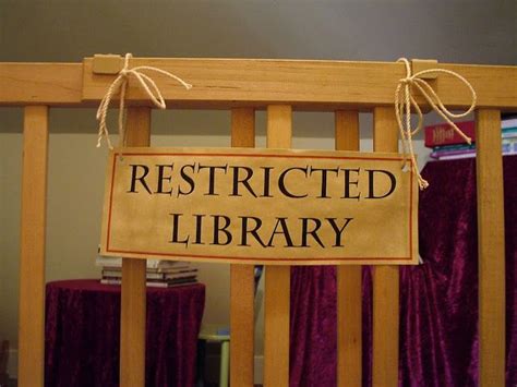 Harry Potter Party The Restricted Library