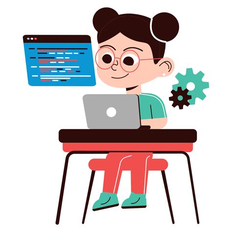 Girl Coding Laptop Programmer Technology Developer Development Icon Download On Iconfinder