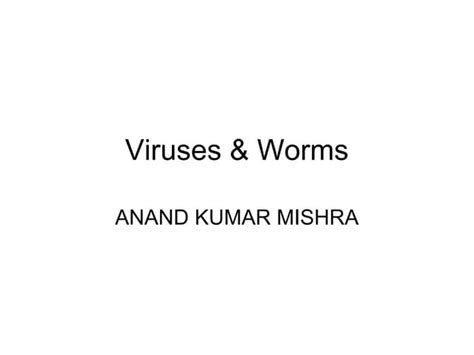 Virus Detection And Prevention Ppsx