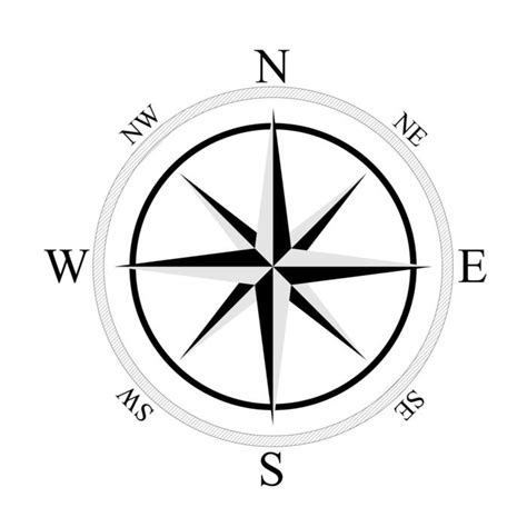 Compass Black And White Vector Art Icons And Graphics For Free Download