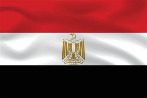 Realistic Flag Of Egypt National Flag Of Egypt Flag 27196640 Vector Art At Vecteezy