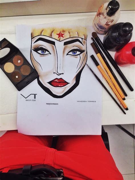 Mujer Maravilla Face Chart Mujer Maravilla Mujeres Eres Maravilloso