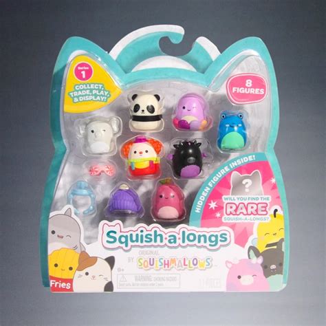 Jazwares Squishmallows Squish A Longs Series 1 Mini Figs 8pc Set W