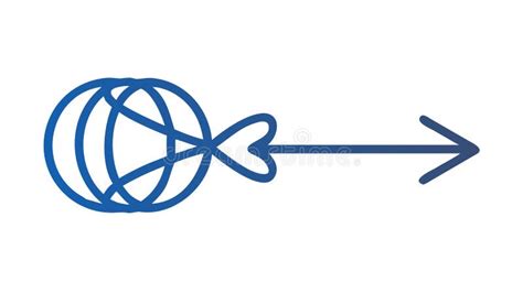 Global Connectivity Arrow With Earth Sphere Vector Design Generative