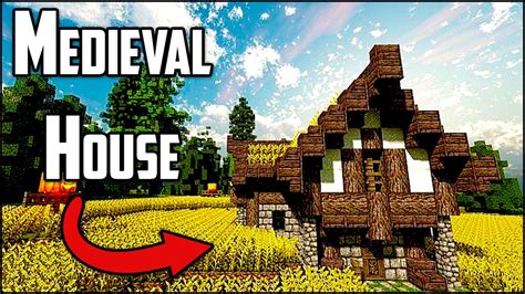 Minecraft How To Build A Medieval House Easy Medieval House Tutorial At