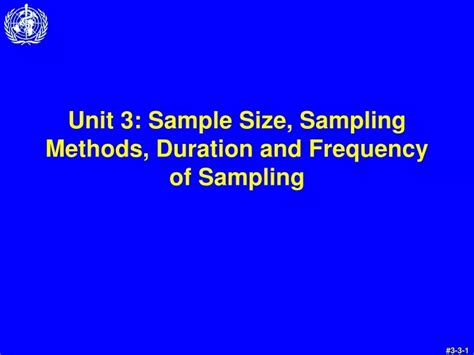 Ppt Optimizing Sampling Methods For Public Health Surveys Powerpoint