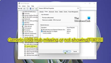 Fix Generic Usb Hub Missing Or Not Showing In Windows 11 10