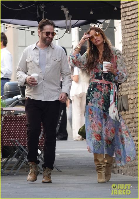 Gerard Butler And Girlfriend Morgan Brown Seen At Mass Service During