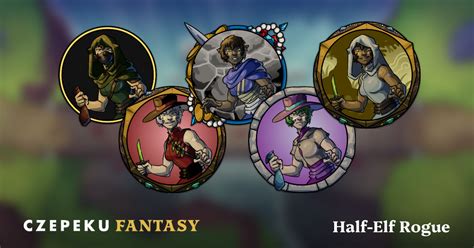 Half Elf Rogue Token Builder Customize And Randomize Czepeku Tokens