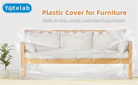Yotelab Plastic Couch Cover For Movingsofa Bag Cover