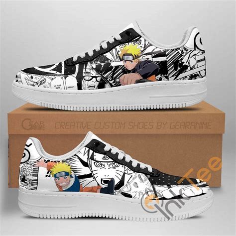 Naruto Manga Custom Style Anime Nike Air Force Shoes Air Force Shoes