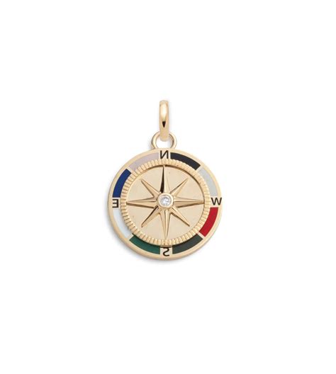 18k Gold Internal Compass Medallions Foundrae
