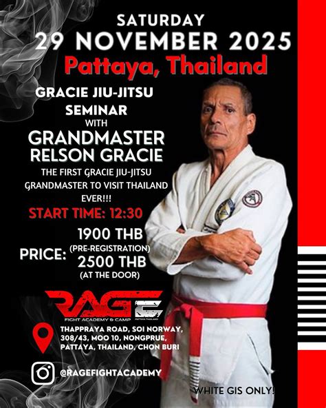 Rage Were Honored To Welcome Grandmaster Relson Gracie A Living Legend Of Brazilian Jiu